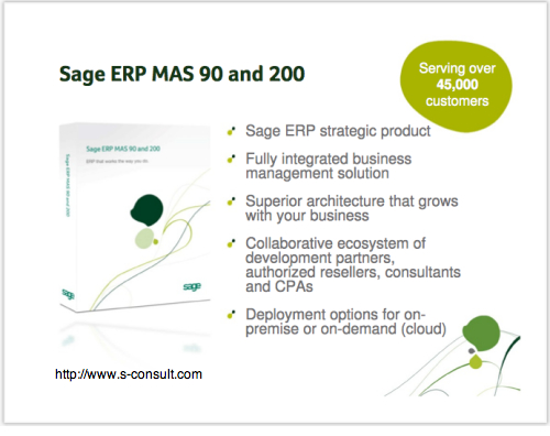 Sage ERP MAS90 Roadmap Updated – Installed MAS 90 Customers At 45,000 ...